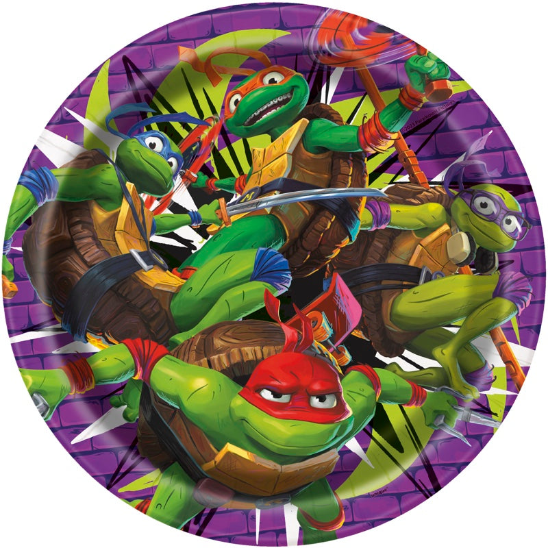 TMNT 9" Round Plates 8ct – Party Fair