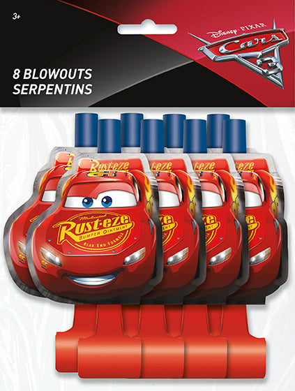 Disney Cars 3 Movie Blowouts 8ct – Party Fair